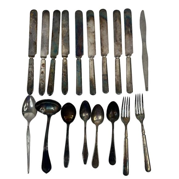 Multiples | Dining | Antique Silver Plate Flatware Silverware For ...